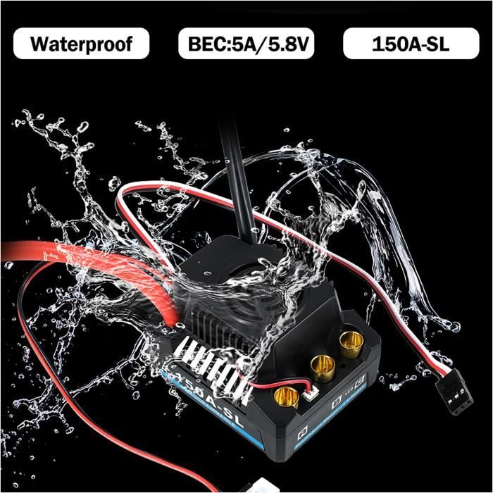 ESC 150A 150A Brushless ESC étanche à la poussière BEC 5A 5.8V ...