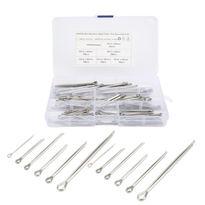 Garosa Attache à goupille fendue Garosa Kit d'assortiment de goupilles ...