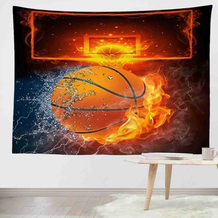Tapisserie Tenture murale Basketball passion Impression numérique ...