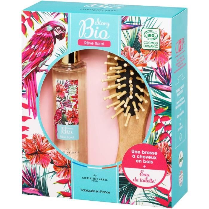 Paris Story Bio Rêve Floral Coffret Parfum Eau De Toilette + 1 Brosse À ...