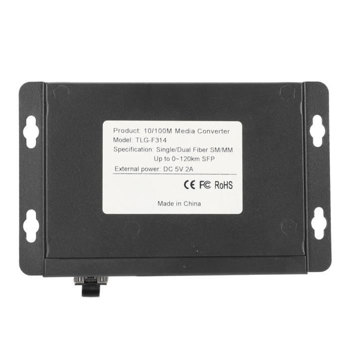 Émetteur-récepteur fibre Ethernet Convertisseur de média fibre SFP 1 ...