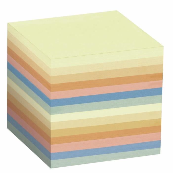 Bloc mémo STAPLES - 90 x 90 mm - Assortis - 800 feuilles (bloc 800 ...