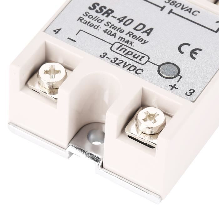 Relais statique - SURENHAP - SSr 40DA - 40A - Monophasé DC-AC - Anti ...