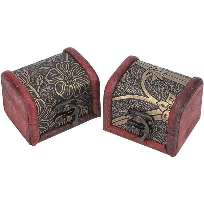 Mini Boîtes À Bijoux Vintage, Boîte De Rangement En Bois, Boîte De ...