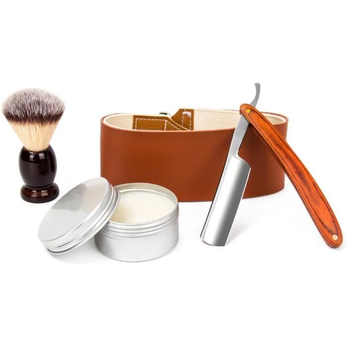 Kit De Rasoir Coupe Choux Barbe Professionnel 4 En 1 Set Rasoir Manuel ...