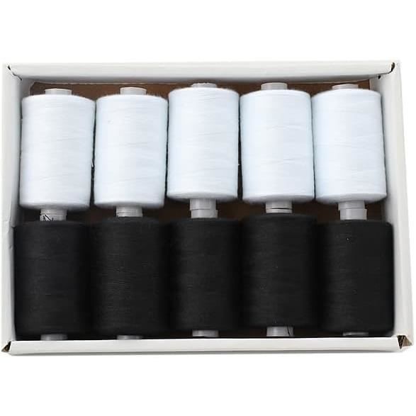 402 Fil À Coudre Pour Machine À Coudre Fil Polyester 10 Couleurs Pour ...