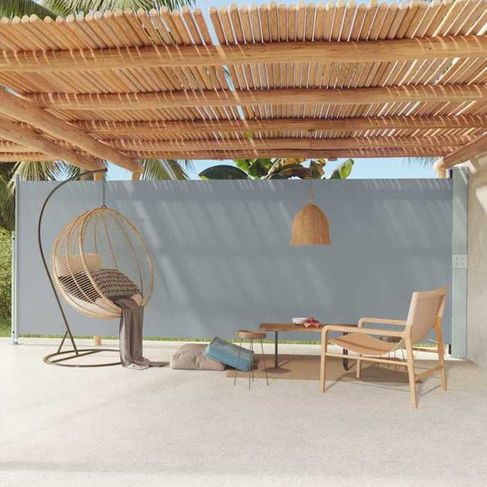 VidaXL Auvent Latéral Rétractable de Patio Ecran de Jardin Ecran d ...