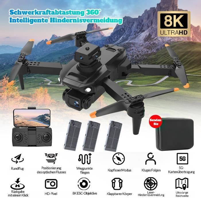 Drone pliable avec caméra pour adultes 8K HD FPV Vidéo en direct ...