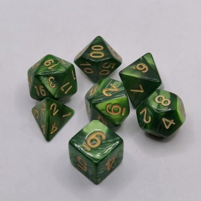 Jeu de des ,D--Ensemble De Dés Polyédriques À Paillettes Irisées Pour ...