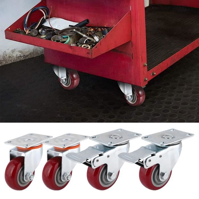 4 pouces 76mm Roulette Industrielle Capacité 3 Dans les Roues ...