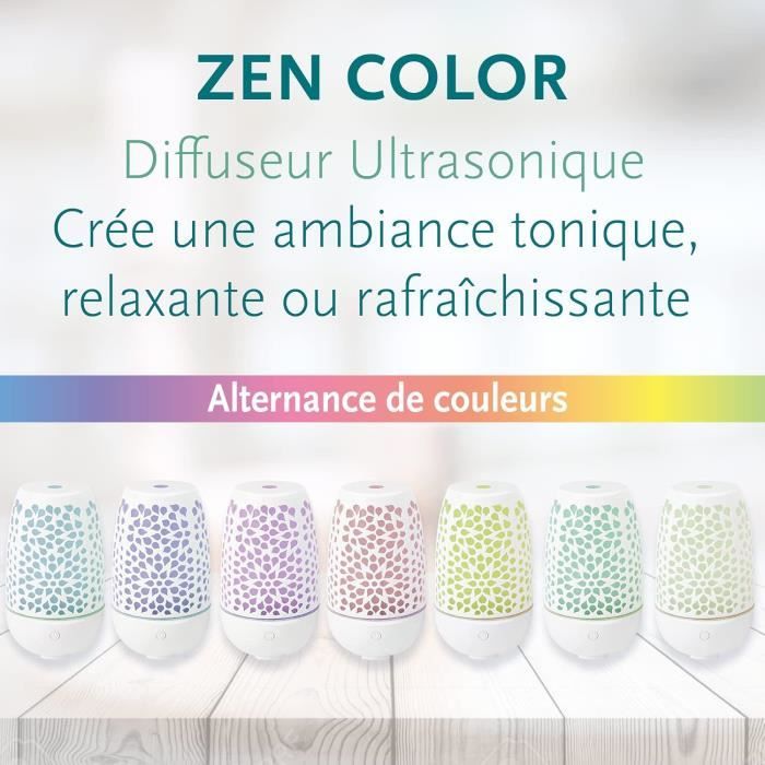 Phytosun Arôms - Diffuseur D'Huiles Essentielles Ultrasonique Zen Color - Diffusion Par ...
