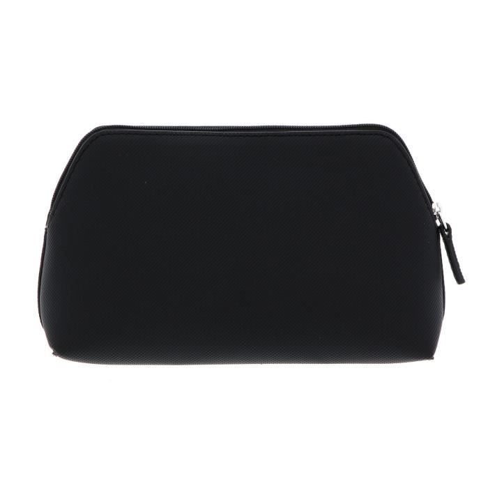 LACOSTE Anna Make Up Pouch Noir Krema 104030 Noir Cdiscount Bagagerie Maroquinerie