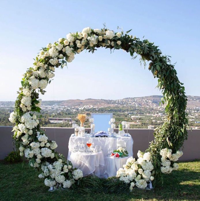 Arche de mariage - Métal - 200x224cm - Blanc - Multi-usage - Résistant ...