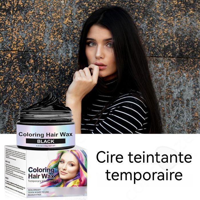 Kit de confort voyage C Colle cheveux Cire colorante cheveux 120g noir ...