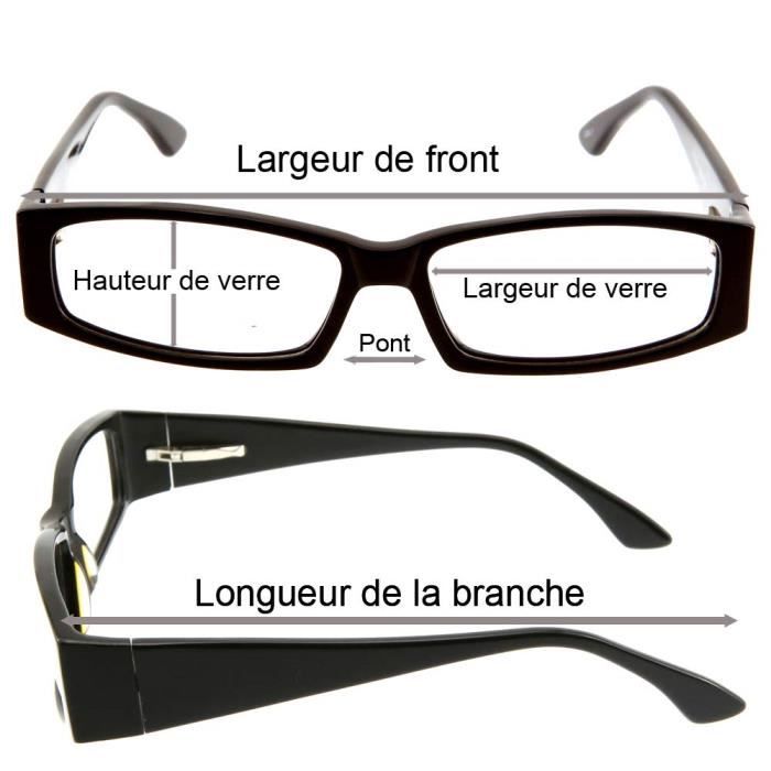 Monture de lunettes de vue percée invisible LC6024 Noir - Achat / Vente ...