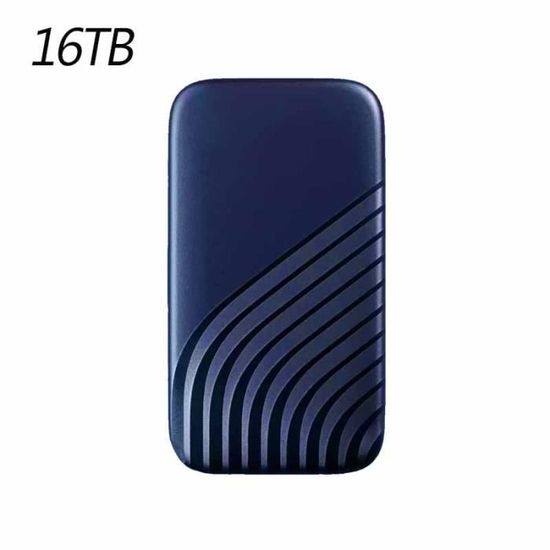 16 To bleu-Disque dur externe portable haute vitesse, SSD d'origine ...