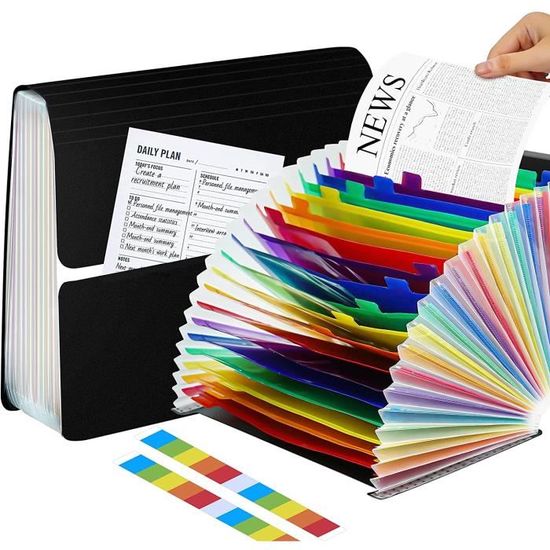 Rangement Papier Administratif-Trieur 24 Compartiments,A4 Trieur ...