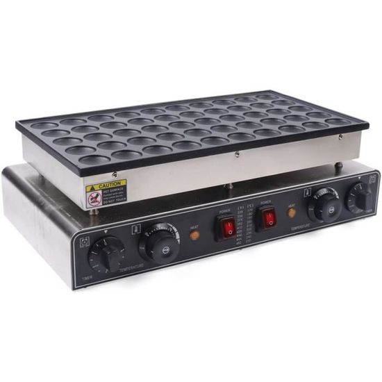 50 Trous Machines à Gaufres Électrique Mini Crêpes Rondes Machine à ...