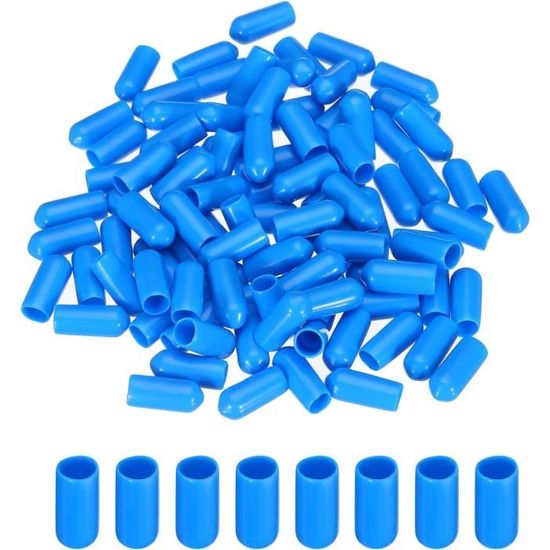 Lot De 100 Embouts En Caoutchouc Vinyle Pour Filetages Et Tubes Ronds ...