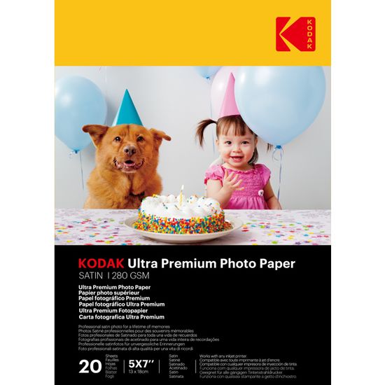 KODAK Ultra Premium Photo Paper - 20 Feuilles 13x18 cm - Papier Satiné ...