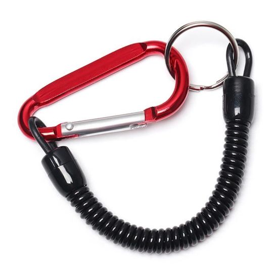 Porte-clés en spirale extensible, porte-clés rétractables clé à ressort ...