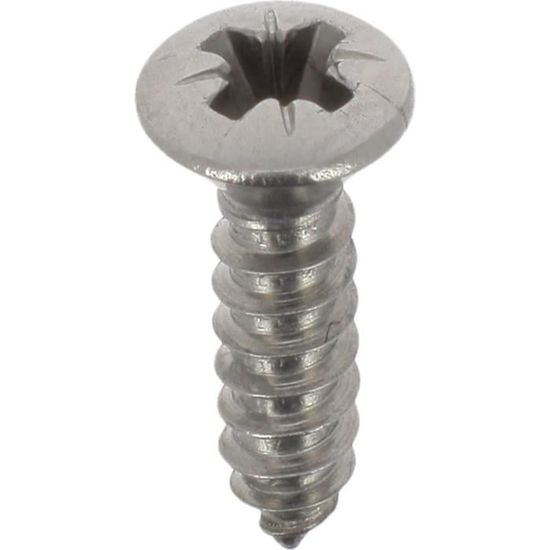 Vis À Tôle Tête Inox A4 Fraisée Bombée Pozidrive, 3.9Mm X 16Mm, Din ...