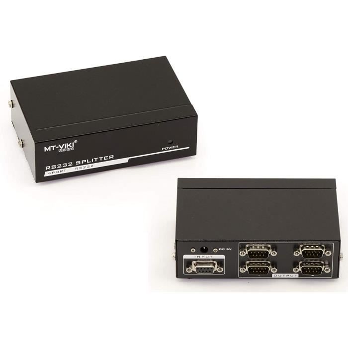 © Splitter Série RS232 - 1 vers 4 Ports COM Duplique Un Signal RS232 en ...