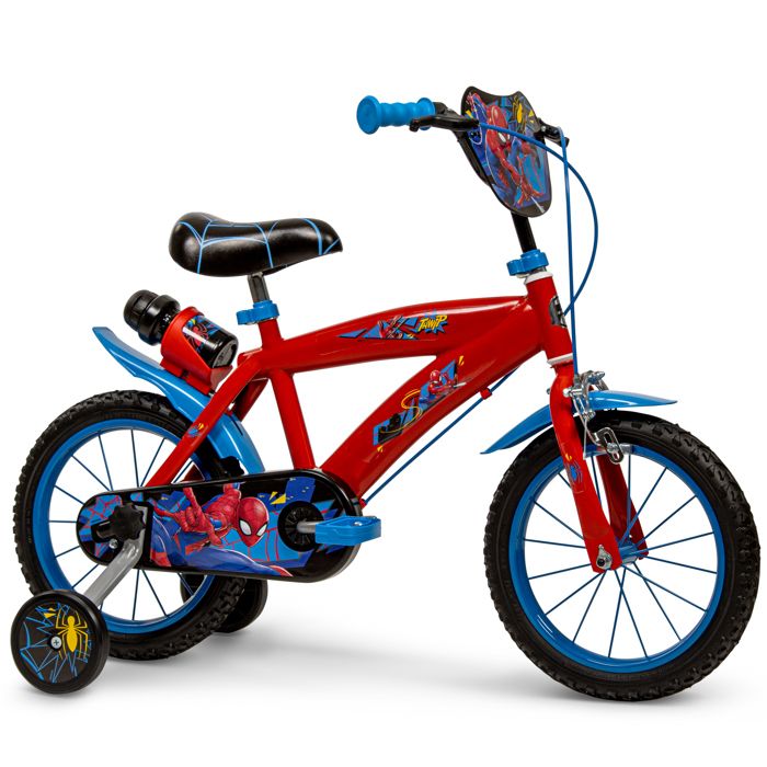 Vélo Enfant Marvel - Spiderman - Roues 14" - Age 4-6 ans - 2 Freins ...