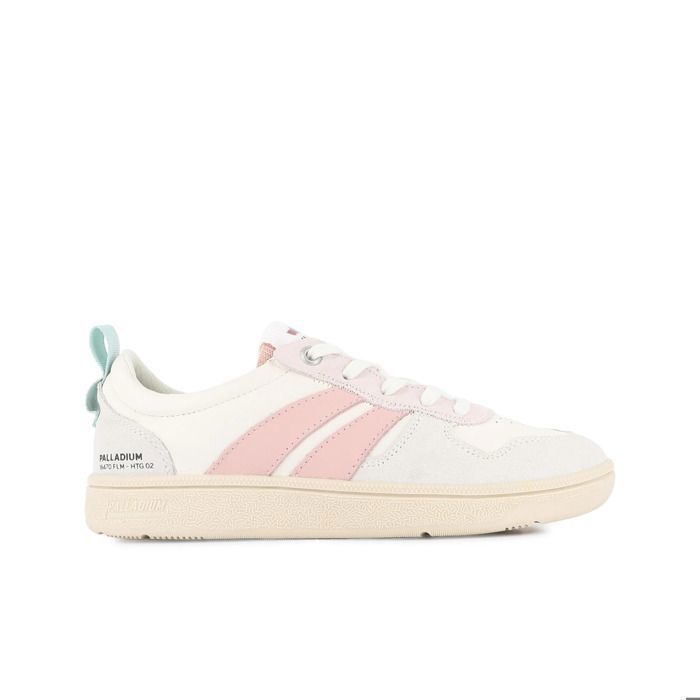 Baskets en cuir Palladium Pallacup Flame cream/powder pink-m ...