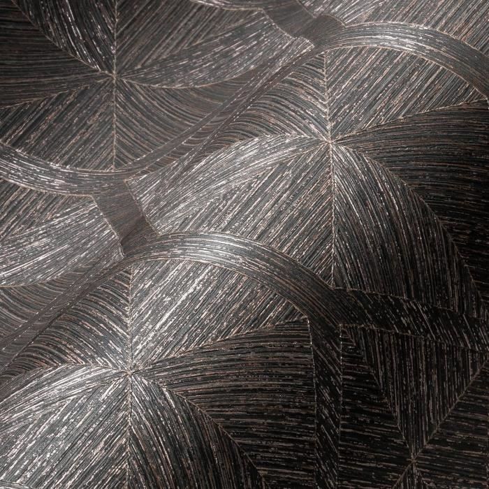 Papier Peint Intissé 3D Bronze Gris Foncé - My Home - 386902 ...