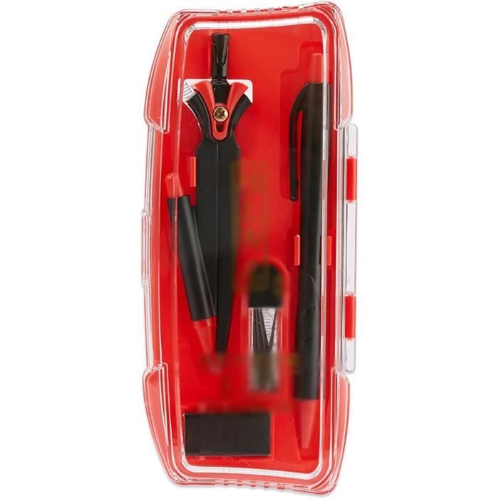 8 PCS Compass Ensemble de Dessin Compas Math Compass avec des règles de ...