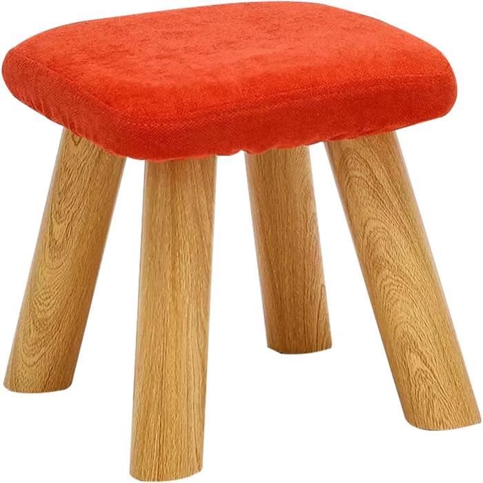 Petit Tabouret Tabouret De Canapé en Bois Massif Tabouret Carré ...