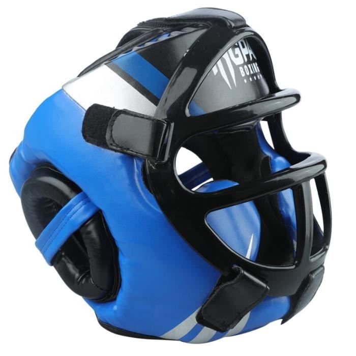 Ajouter un masque bleu - S - Casque De Boxe En Cuir Pu De Haute Qualité ...