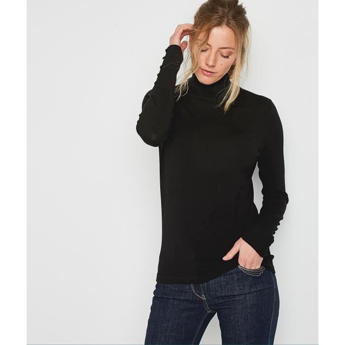 GRAIN DE MALICE - Pull col roulé femme Black - Cdiscount Prêt-à-Porter