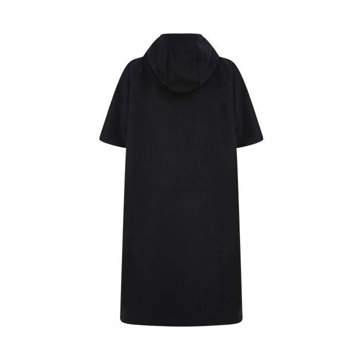 Poncho éponge enfant Towel City - Noir - Poche kangourou - Fentes ...