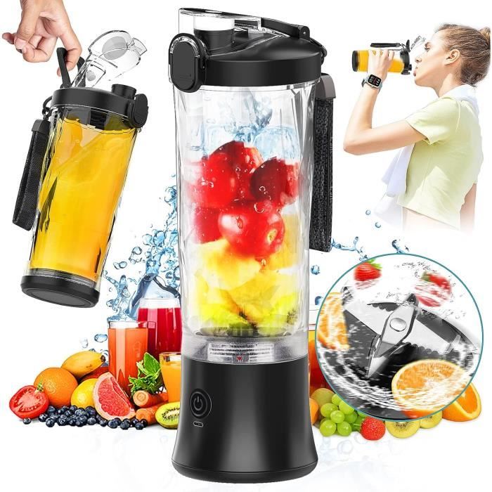 Mixeur Portable Pour Milkshake Et Smoothie 600Ml 4000Mah Mini Mixeur ...