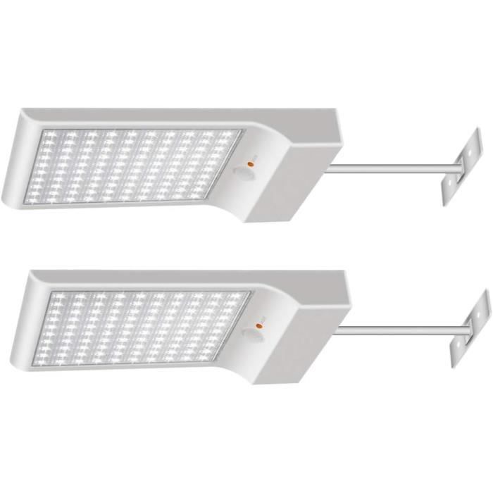 Lampe Solaire Extérieur,1200Lm 5200Mah Version Puissante 2 Pack 100 Led ...