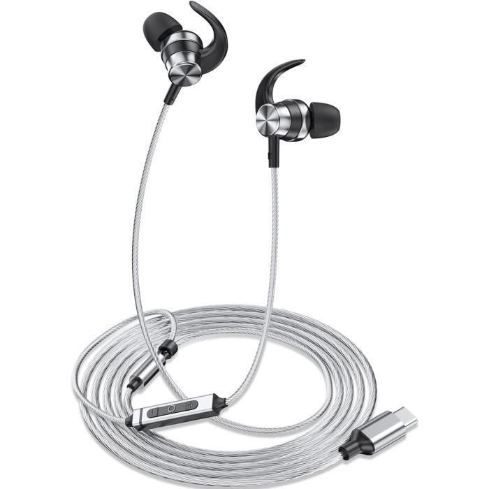Ecouteur Usb C, Écouteurs Usb Type C Intra Auriculaires Avec Micro Hi ...