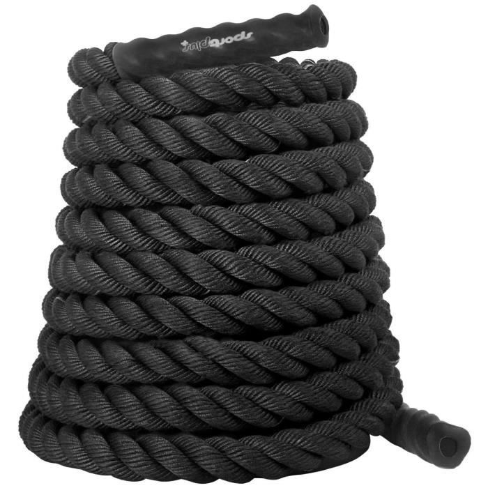 Corde ondulatoire - SportPlus - Battle rope pour Crossfit, endurance et ...