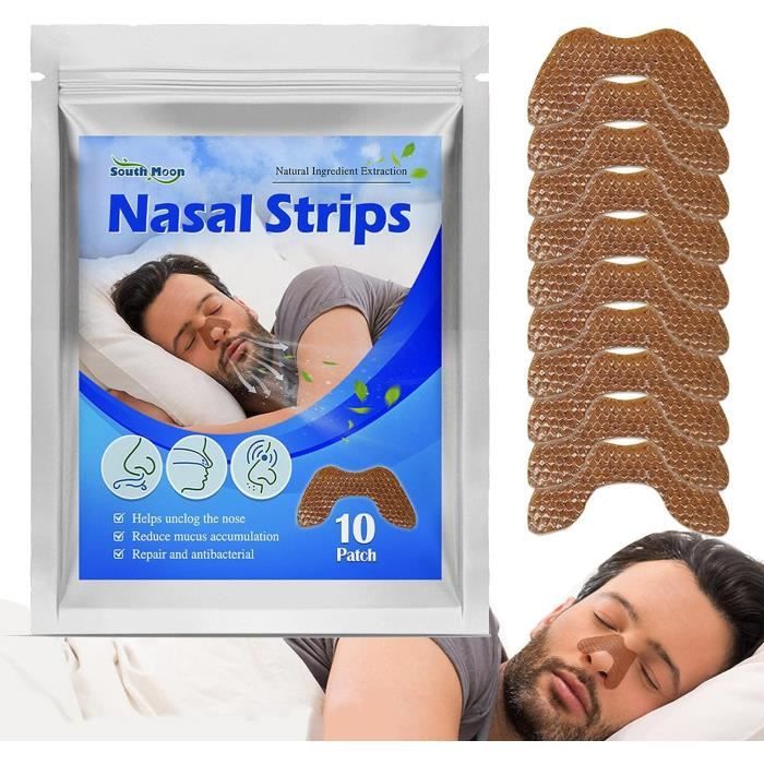 Biset 5 Pcs Bande De Respiration Nasale | Bandelettes Nasales Pour ...