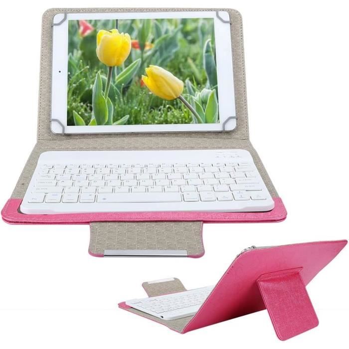Clavier Bluetooth 10 Pouces + Étui En Cuir Pu, Étui Pour Tablette Avec ...