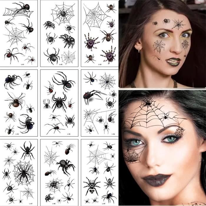 20 Pièces Halloween Cicatrices Autocollant, Tatouage Halloween Pour ...