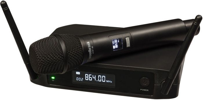 WOODBRASS Microphone sans Fil Système Micro UHF Portable (863 mHz ...