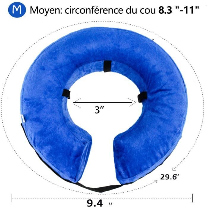 MEIDONG Collier conique gonflable pour chien et chat, collier animal ...