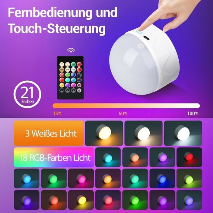 Applique Murale Interieur 2Pcs,Lampe Murale Sans Fil Avec Télécommande ... Applique Murale Interieur 2Pcs,Lampe Murale Sans Fil Avec Télécommande ...