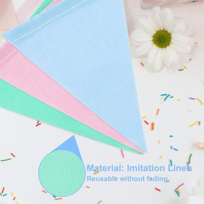 Guirlande de Fanions 5 x Drapeaux de Triangle Bannière de Fanion ...