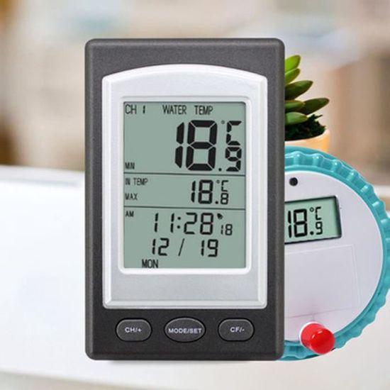 Thermomètre De Spa Thermomètre De Piscine Numérique À Distance Sans Fil ...