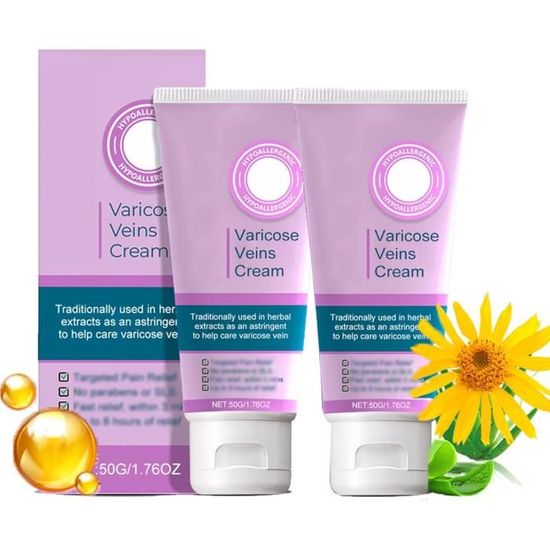 Crème pour varices, crème de traitement des varices pour les jambes ...