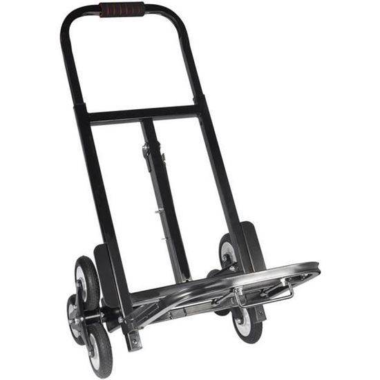 Diable d'escalier pliable 6 roues chariot monte-escalier - Cdiscount ...
