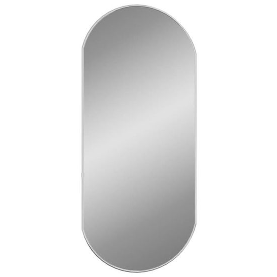 Miroir mural Argenté 80x35 cm Ovale DIOCHE7334125185377 - Cdiscount Maison